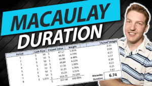 Macaulay Bond Duration Excel Template | Ryan OConnell, CFA
