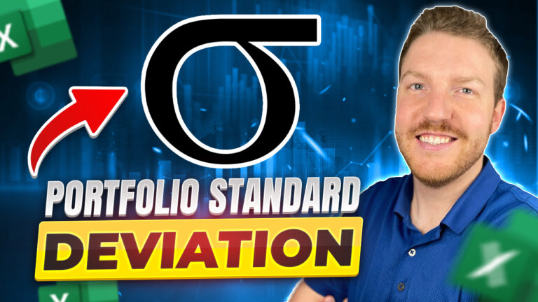 Portfolio Standard Deviation Calculation Excel Example | Ryan OConnell, CFA