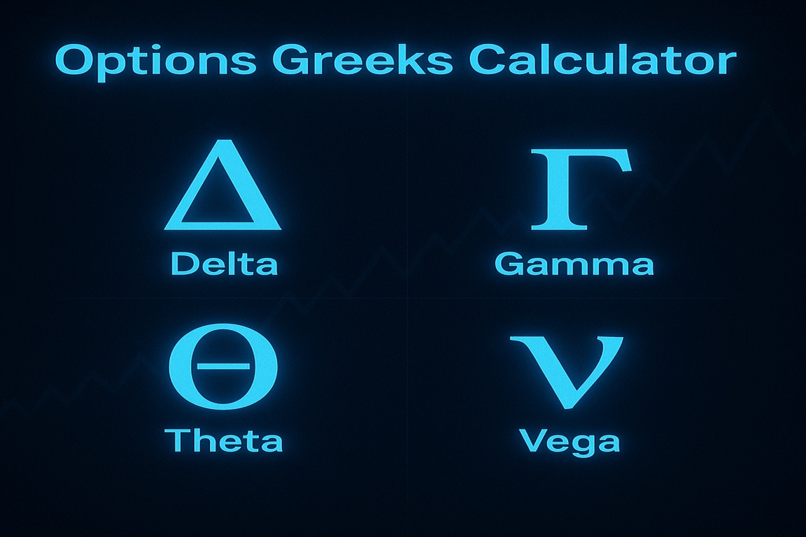 Option Greeks Calculator (Delta, Gamma, Theta, Vega, Rho)