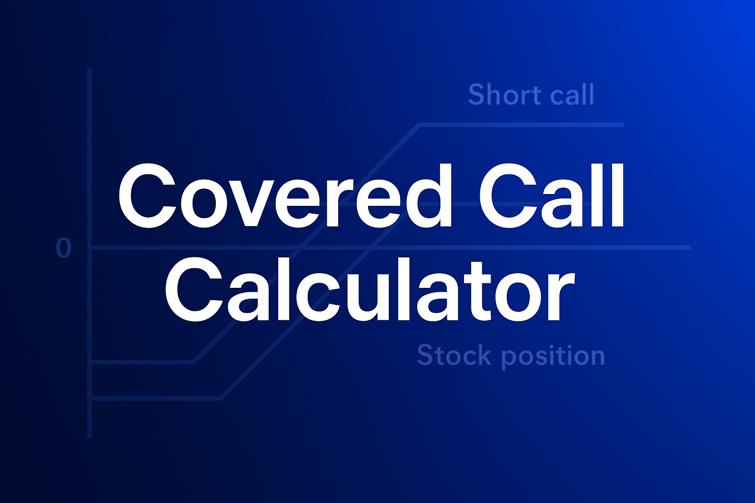 Covered Call Calculator | Options Profit/Loss Tool | Ryan O'Connell, CFA