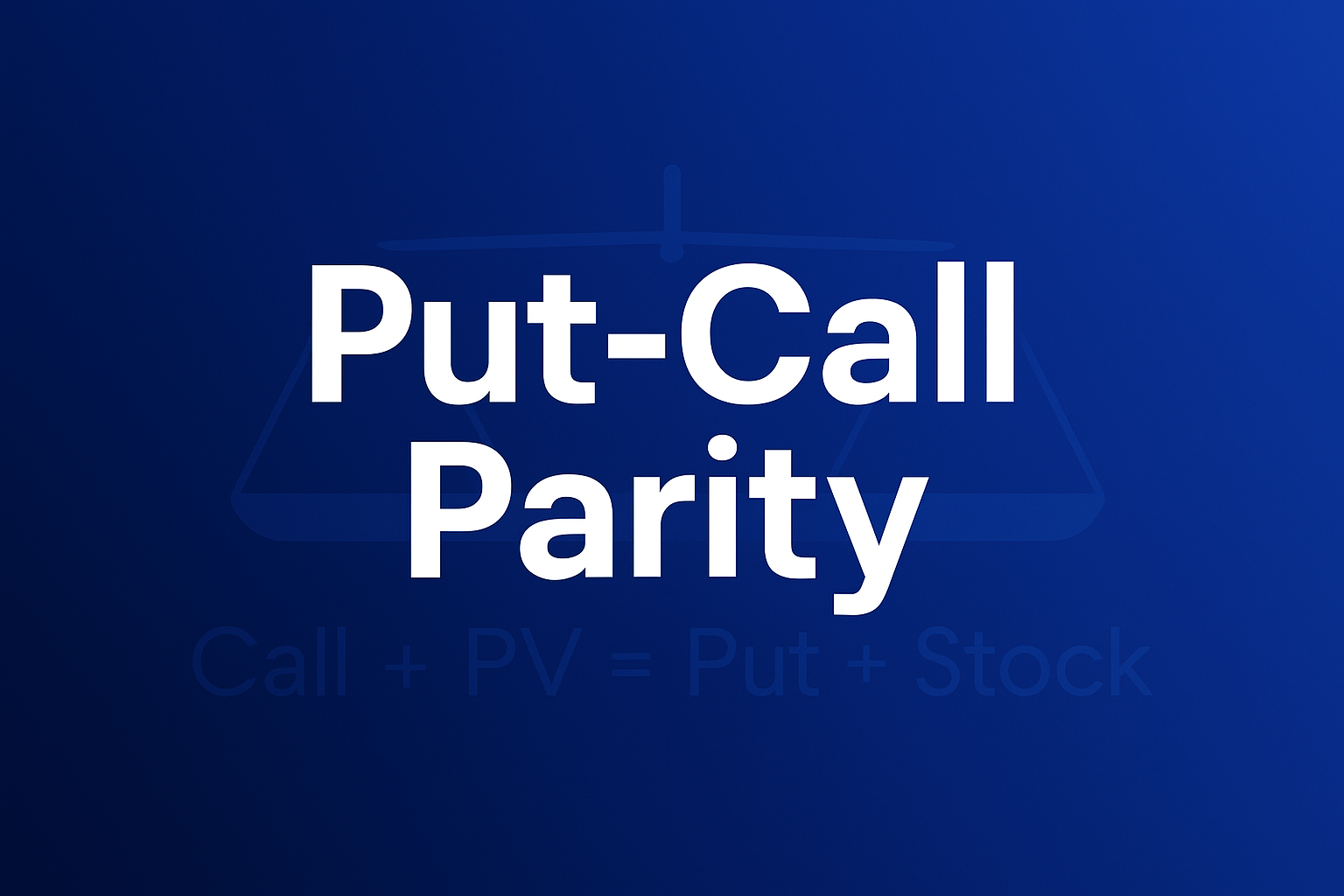 Put-Call Parity: Formula, Arbitrage, and Synthetic Positions Explained ...