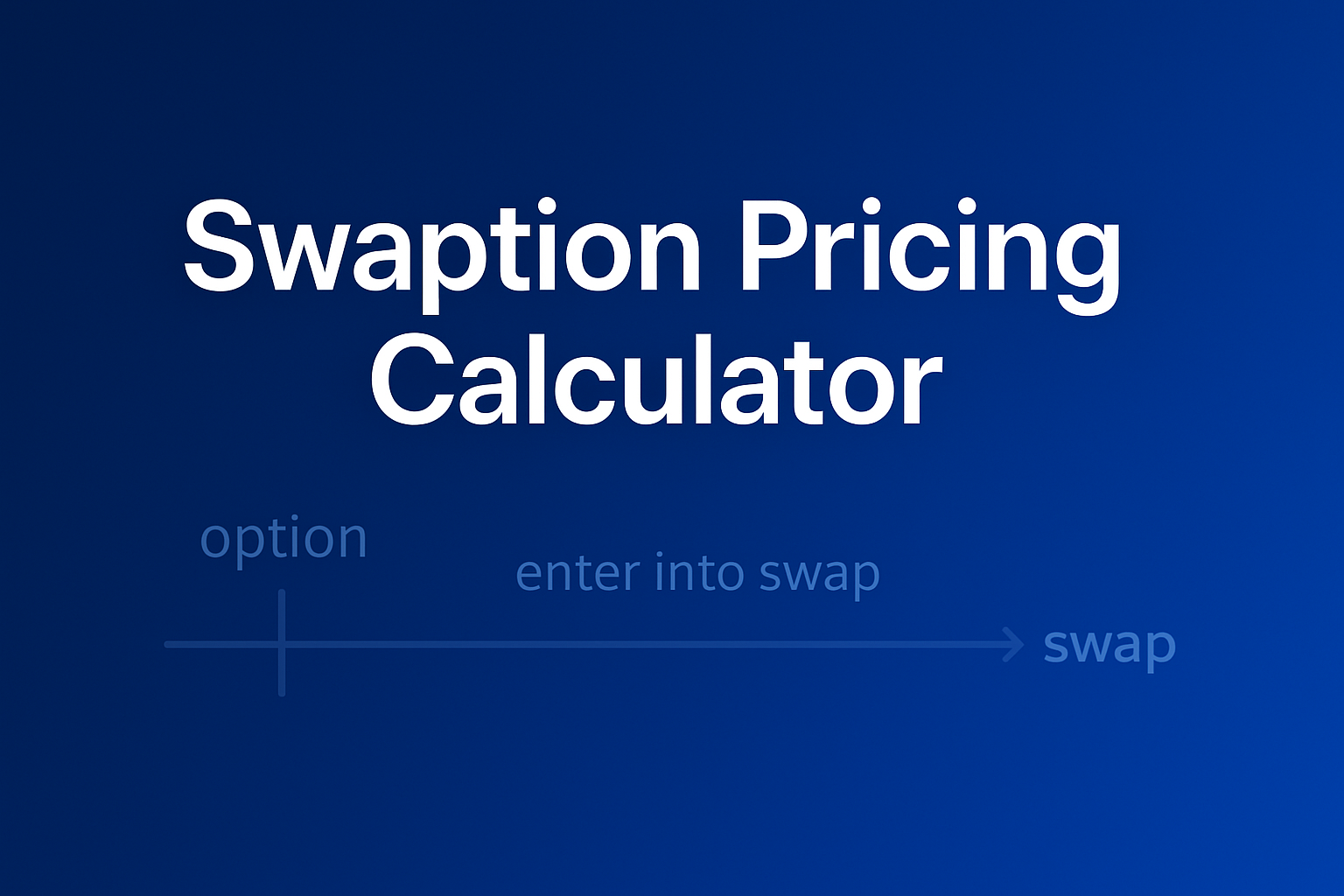 Swaption Pricing Calculator: Black's Model for European Swap Options ...